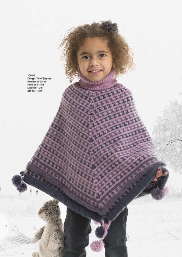 1501-2 Poncho - Viking Garn