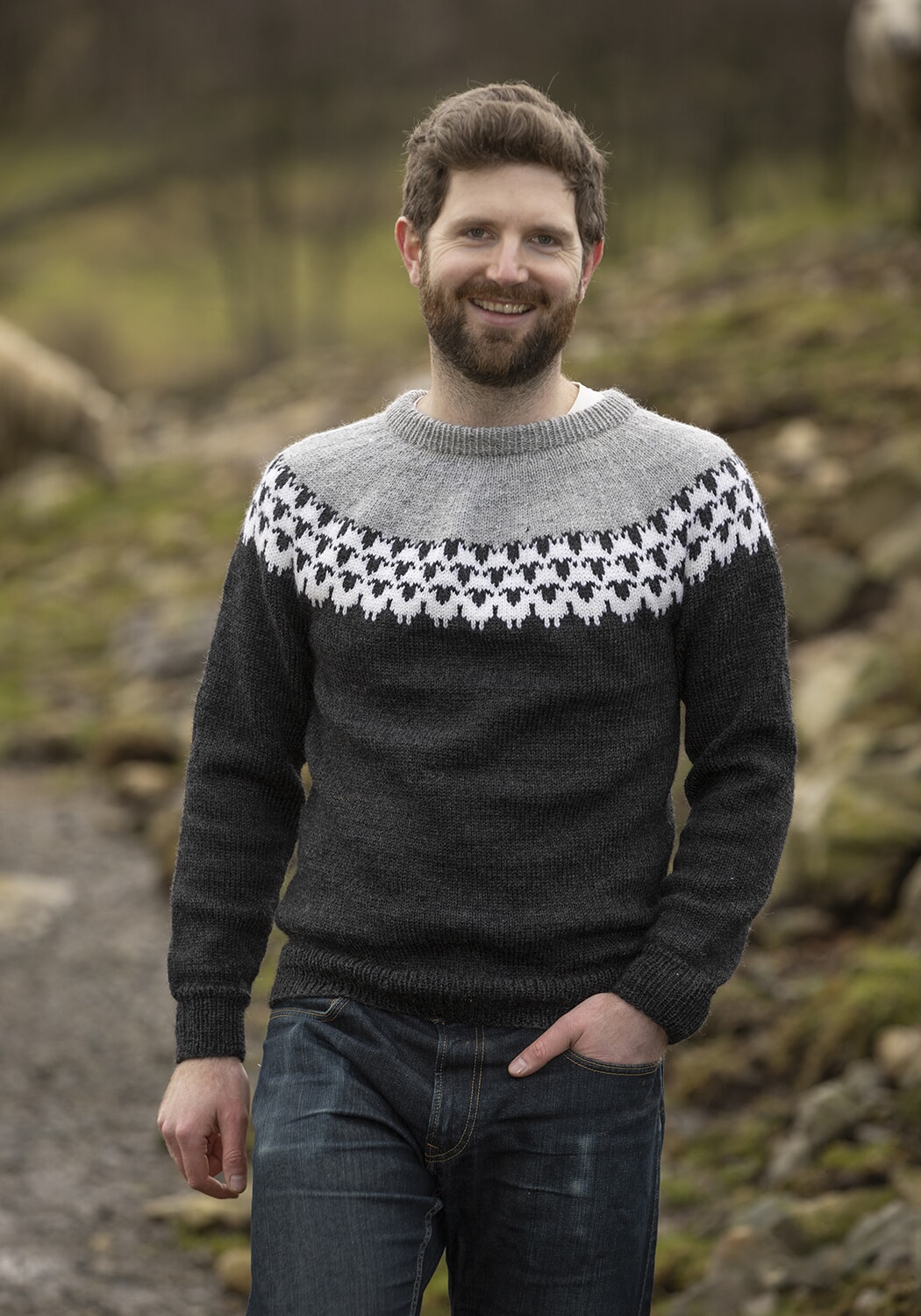 k-2309-01a "Flokken"-genser - Viking Garn