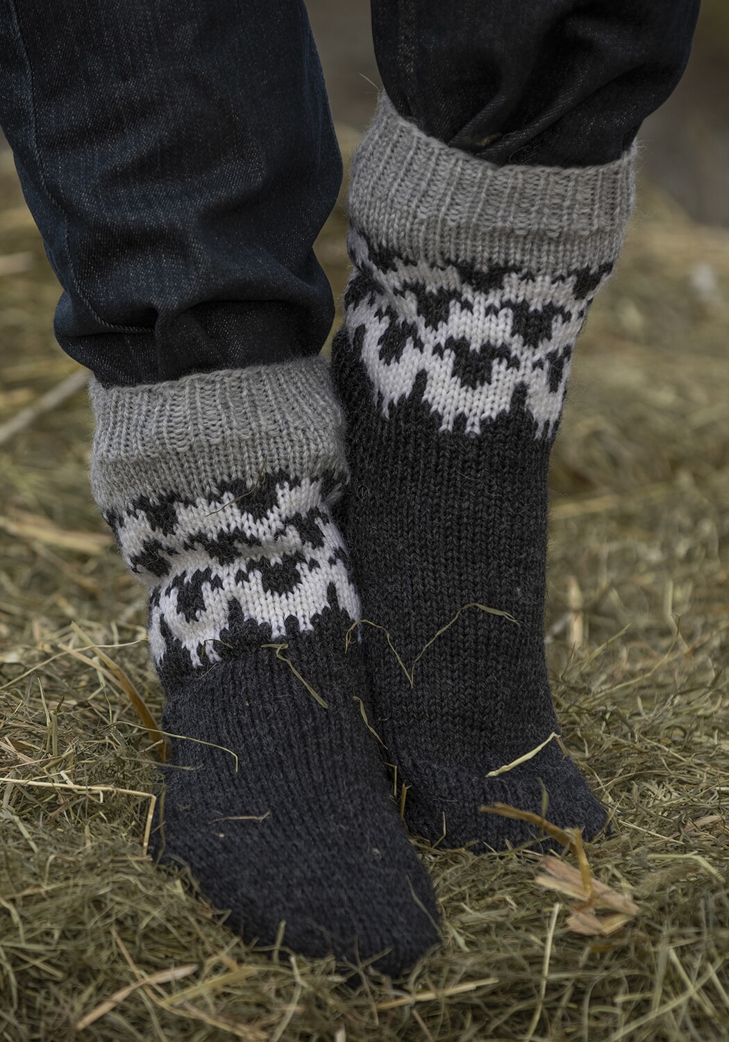 k-2309-05b "Flokken"-sokken - Viking Garn